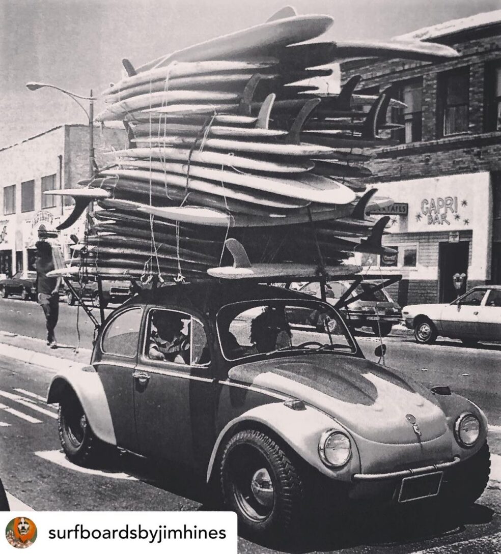 Twenty or So Surfboards on VW Bug - Lloyd's Blog
