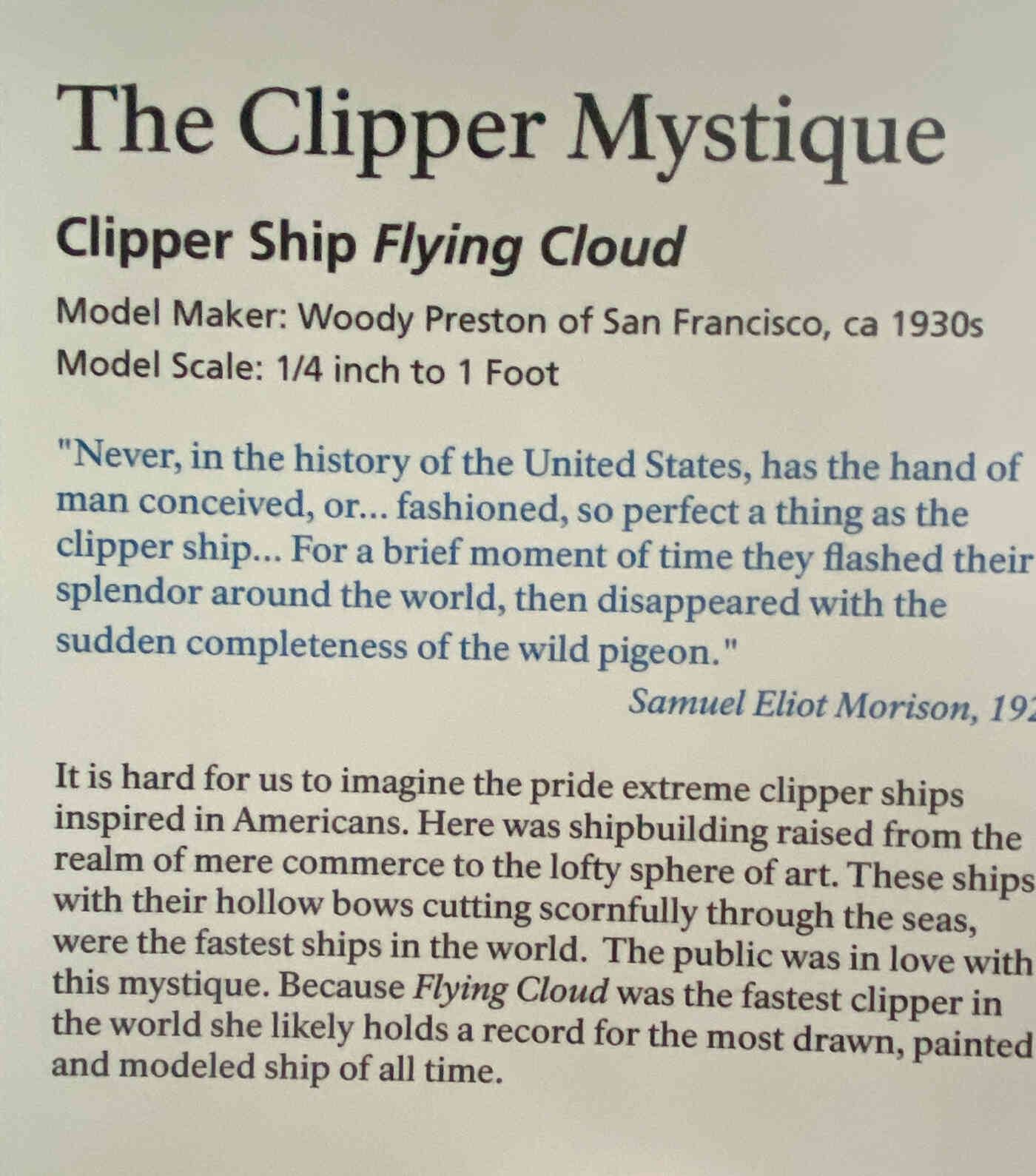 The Flying Cloud Clipper Ship - Lloyd's Blog